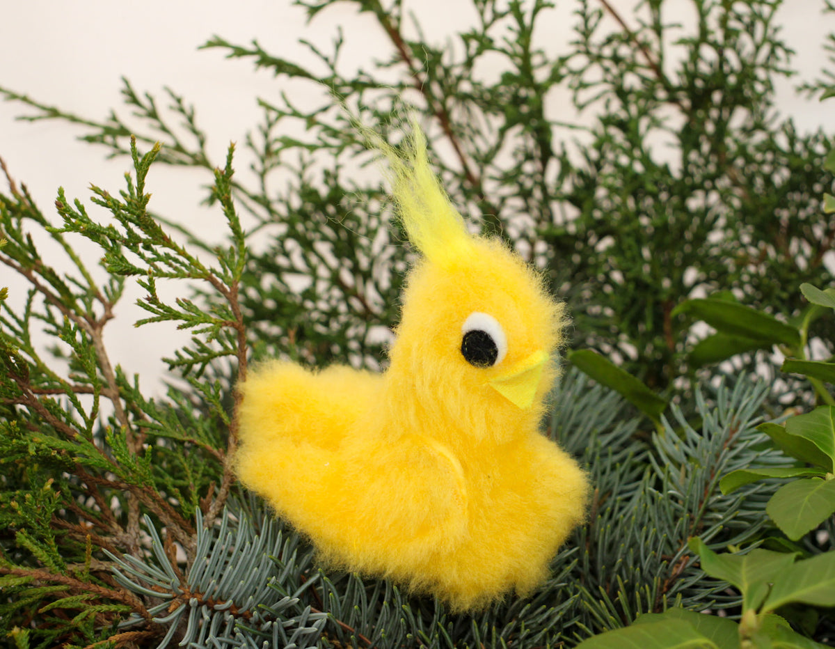Yellow bird finger puppet – El Puppet Creations